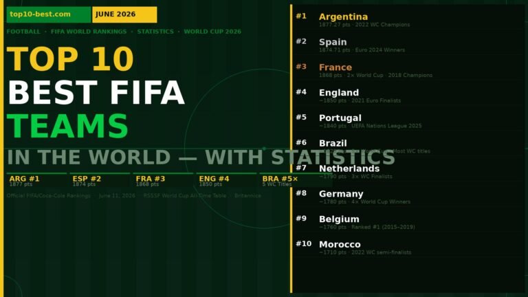 Top 10 Best FIFA Teams in the World with Statistics (2026) - Top10 BEST